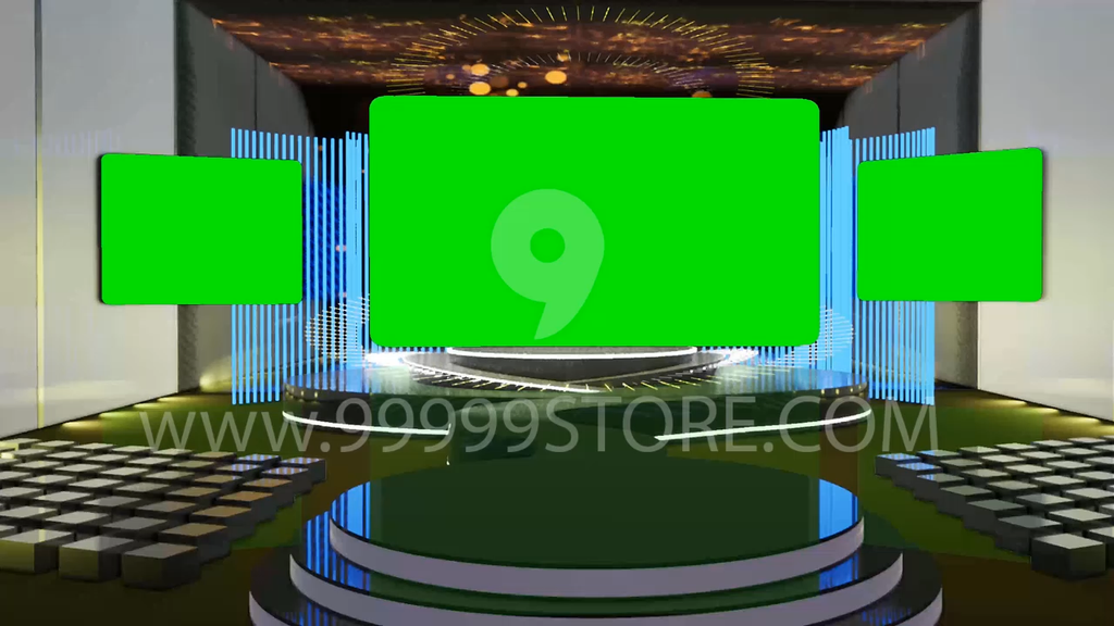 Virtual Set Green Screen 4K - Stage 119 – 99999STORE