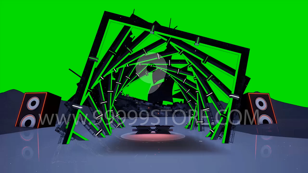 Virtual Set Green Screen 4K - Music DJ 02 – 99999STORE