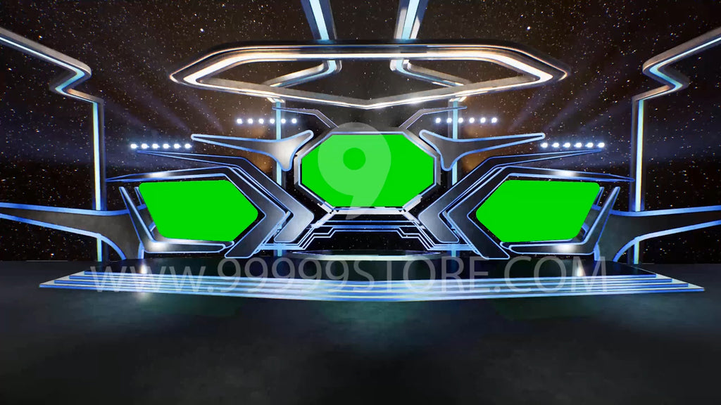 Virtual Set Green Screen 4K - Stage 104 – 99999STORE
