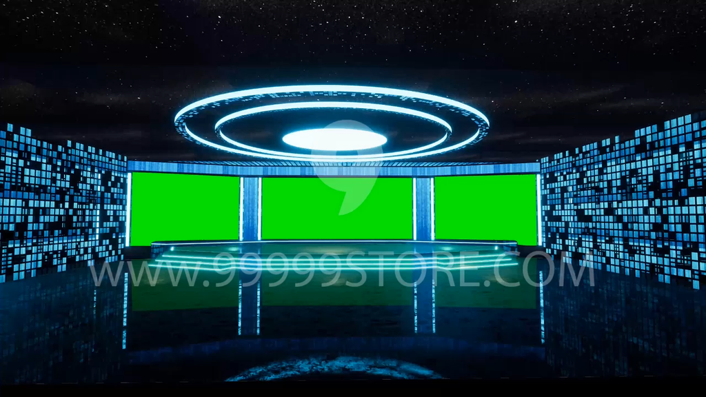 Virtual Set Green Screen 4K - Stage 15 – 99999STORE