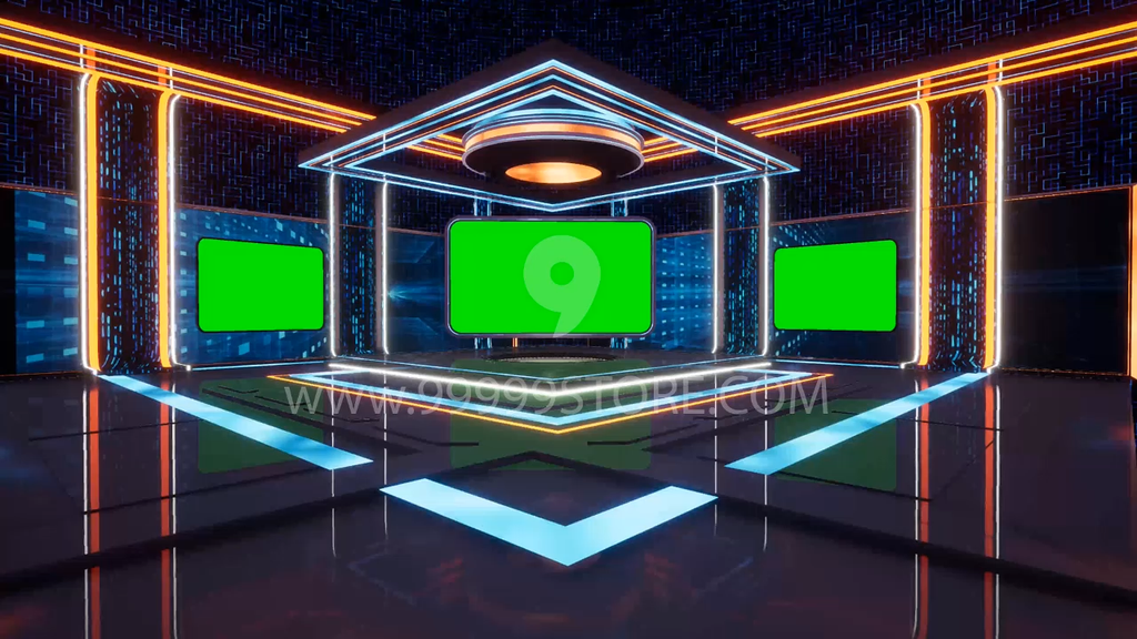 Virtual Set Green Screen 4K - Stage 67 – 99999STORE