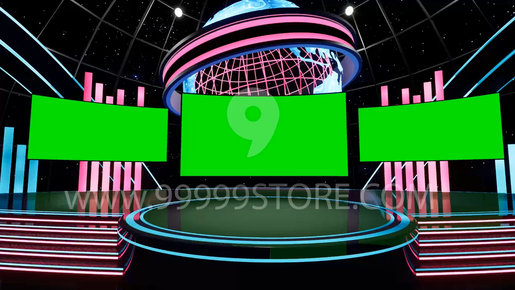 Virtual Set Green Screen 4K - Stage 83 – 99999STORE