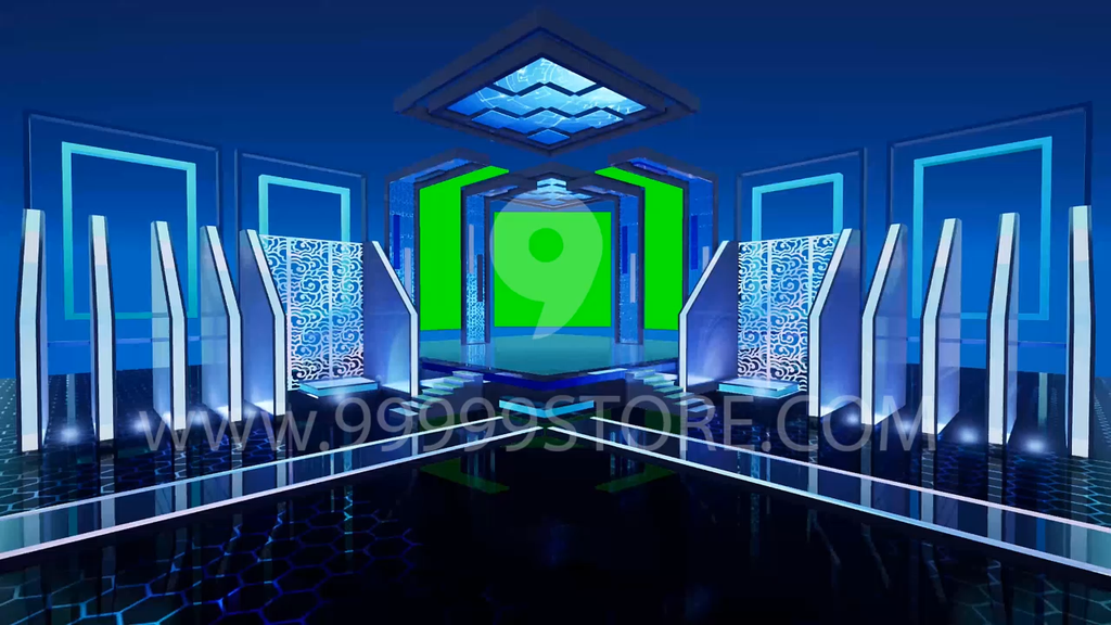 Virtual Set Green Screen 4K - Stage 91 – 99999STORE